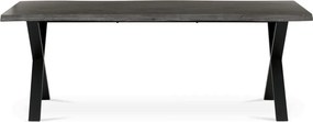 Jídelní stůl HT-F4321 GREY, mdf, šedý dub (210 x 100) cm Šedá