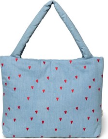 Studio Noos Denim Mom Bag Grey Hearts