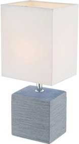 Globo 21676 stolní lampa geri 1x40w | e14 - bílá, šedá