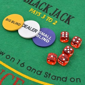 Kombinovaný Set Poker/Blackjack S 600 Laserovými Žetony Hliník