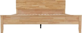 Manželská postel 180x200, masivní dřevo, přírodní, NOEMI Kondela 0000397515