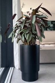 Květináč ESCADA, sklolaminát, výška 60 cm, černá