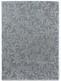 Vlněný květinový koberec Laura Ashley Cleavers dark steel 80904 Brink & Campman Varianta: 140x200