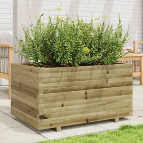 Zahradní Truhlík 90 X 60 X 49,5 Cm Impregnované Borové Dřevo Přírodně Impregnované