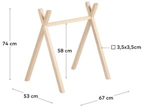 Dětská hrazdička Maralis – Kave Home