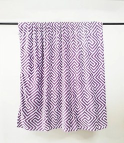 Jahu Deka mikroplyš s texturou 200 x 220 cm Barva: cik-cak fialová