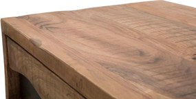 Designová konzola Halszka 118 cm hnědá / černá