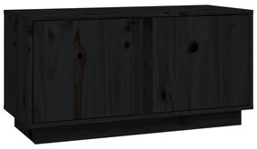 814473 vidaXL TV skříňka černá 80x35x40,5 cm masivní borové dřevo