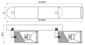 Bodové svítidlo NEO 2xGU10/8W/230V bílá