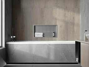 Mexen X-Wall-R výklenková police s límcem 60 x 30 cm, inox - 1910603010