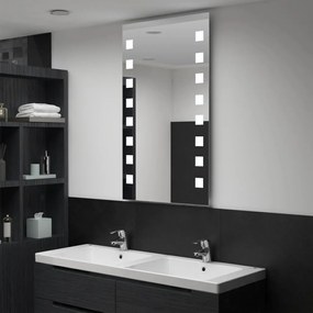 Koupelnové nástěnné zrcadlo IV s LED osvětlením | 60x100 cm