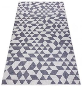 Dywany Luszczow Kusový koberec SISAL SION Geometrický, Trojúhelníky 22373 ecru / modrý / růžový Rozměr koberce: 200 x 290 cm