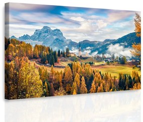 Malvis ® Obraz - Podzimní vesnice Velikost: 120x80 cm