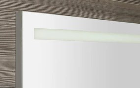 Sapho BRETO zrcadlo s LED osvětlením a policí 1200x608mm BT120