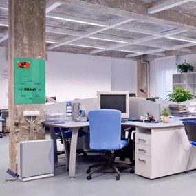 Zelená veronesova skleněná pracovní a kancelářská tabule Smatab® - 80 × 120 cm