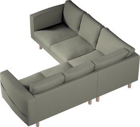 Potah na pohovku IKEA Norsborg rohová 4-místná barva šedá látka pletený vzor