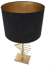 Stolní lampa Mauro Ferretti Sitario, 34x65 cm, zlatá/černá