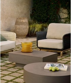Betonový zahradní konferenční stolek 60x80 cm Rustella – Kave Home