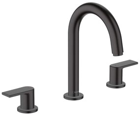 Hansgrohe Vernis Shape - Umyvadlová baterie s výpustí, 3-otvorová instalace, matná černá 71563670