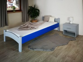 Originální postel Plane - Šedá, Tmavě modrá, Bez designu