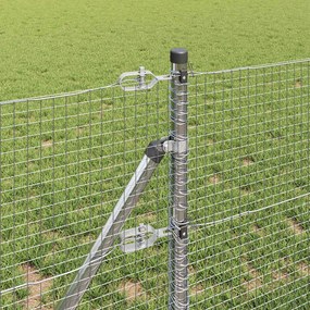 Zemní upevnění svařované drátěné ploty 100 x 0,8 m Stříbrná 3351671