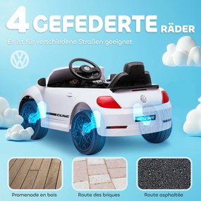 AIYAPLAY dětské elektrické autíčko 12V dětské autíčko s dálkovým ovládáním 2.4G, hudba, klakson, elektrické autíčko s LED světly, připojení USB/MP3, …