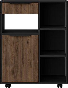 Kredenc příborník MONZA | 269 cm | sestava 3 díly | černá/ořech okapi