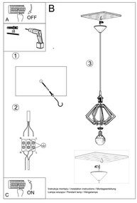 Závěsné svítidlo v přírodní barvě s dřevěným stínidlem ø 27,5 cm Toranja – Sollux