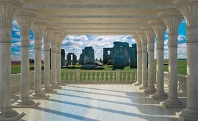 Fototapeta - Krajina Stonehenge (152,5x104 cm)