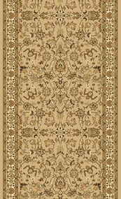 Spoltex, AKCE: 👣🛡️175x80 cm Běhoun na míru Samira New 12002-050 - obšitý ze všech stran + protiskluzová úprava, béžová, chodba / předsíň
