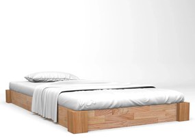 Rám postele masivní dubové dřevo 140 x 200 cm - Default Title