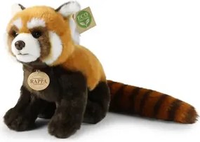 RAPPA Plyšová panda červená 28 cm / ECO-FRIENDLY / od 0 měsíců