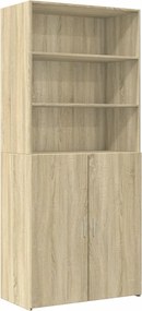 Skříň highboard dub sonoma 80 x 42,5 x 249 cm kompozitní dřevo 3281359