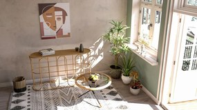 Konferenční stolek Saint Barth 80 cm hnědo-černý