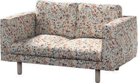 Potah na pohovku IKEA Norsborg 2-místná barva oranžová látka pletený vzor, vzorované