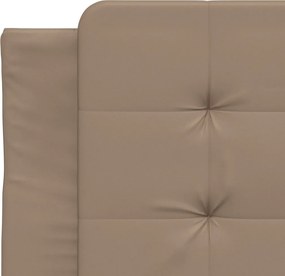 Rám postele bez matrace Zadar cappuccino 80 x 200 cm umělá kůže 3208828