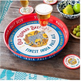 Kovový tác ø 33 cm Old Leopard Brewery – Rex London