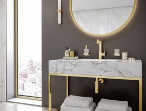 Hansgrohe AddStoris, nádobka pro ústní hygienu, leštěný vzhled zlata, HAN-41749990