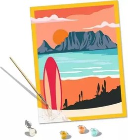 Ravensburger CreArt Západ slunce na pláži – malování podle čísel / od