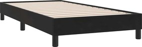 Postel Box Spring bez matrace černá 90x210 cm samet 3315809