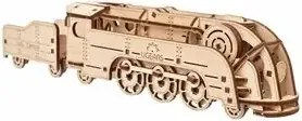 Ugears 3D dřevěná mechanická stavebnice MINI Lokomotiva / od 14 let /