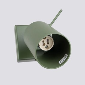 Sollux Lighting Nástěnné svítidlo RING olivově zelené