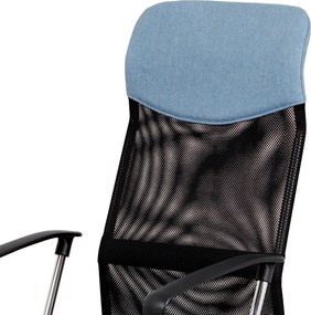 Autronic Kancelářská židle KA-E301 BLUE, modrá/černá MESH, kov