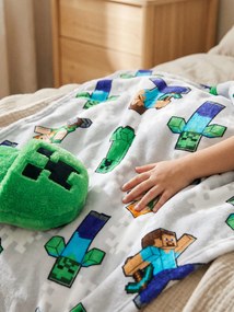 Sinsay - 2balení Minecraft deka s ohřívačem na nohy - zelená