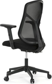 Kancelářská židle KA-S2173 BK, synchronní mechanismus, černá síťovina (67 x 60) cm