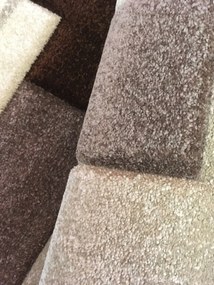 Spoltex, Kusový koberec Cascada Plus beige 6081, 80x150, hnědá, obývací pokoj