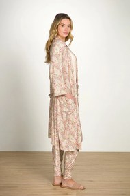 Pip Studio Naomi kimono Kairi Bloom, červené (Kimono z měkké strečové viskózy)