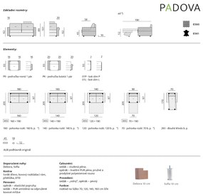 Sedací souprava PADOVA český výrobek
