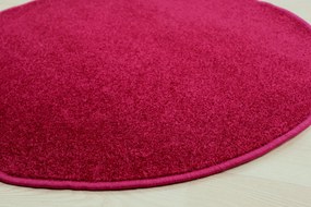 Vopi koberce Kusový koberec Eton vínově červený kruh - 400x400 (průměr) kruh cm