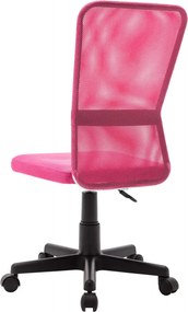 Kancelářská židle růžová 44 x 52 x 100 cm síťovina textil 289513